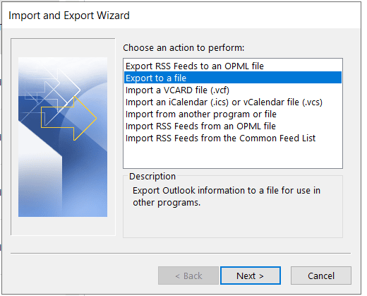 Hướng dẫn Export/Import Email Outlook - BKNS
